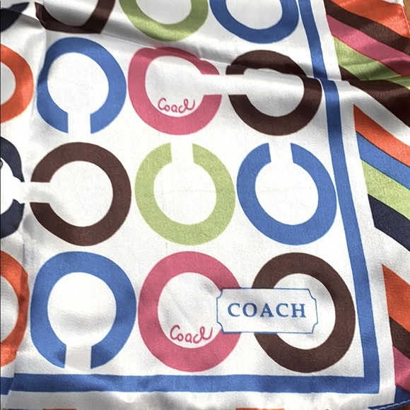 Coach | Accessories | Beautiful Colorful Coach Necktie Scarf | Poshmark